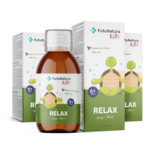 3x Relax – Syrop dla dzieci na wyciszenie, razem 450 ml - FutuNatura.pl